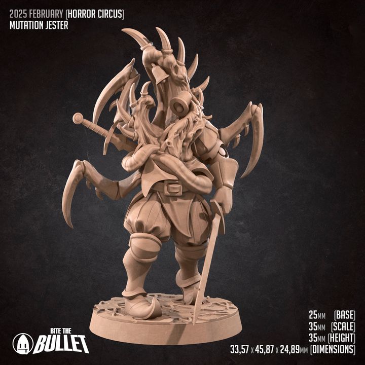 3D Printable Mutation Jester by Bite the Bullet